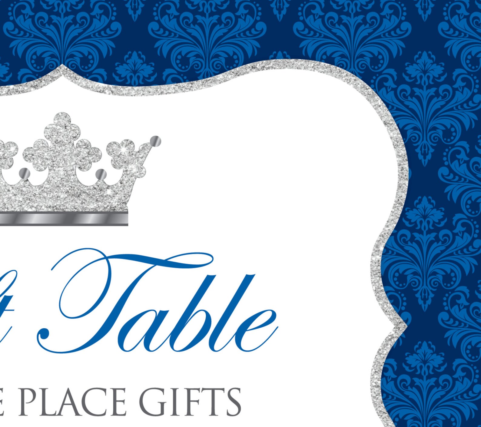 Instant Download Royal Blue Baby Shower Signs 8x10 Gift - Etsy