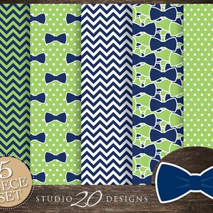 60% OFF! Instant Download Bow Tie Digital Paper, Printable 12x12 Navy ...