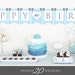 Instant Download Elephant Happy Birthday Banner Blue Elephant - Etsy