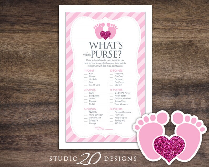 Instant Download Footprint Baby Shower Games Baby Feet - Etsy