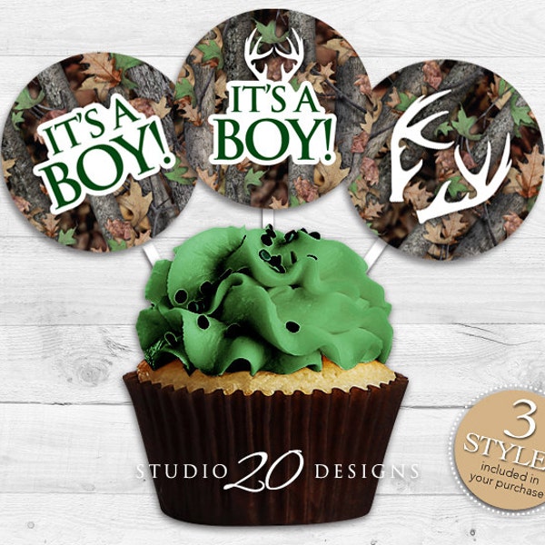 Camo Cupcake Topper - Etsy