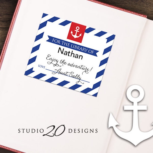 Nautical Book Plate - Etsy