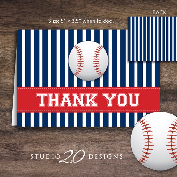 Baseball Thank You - Etsy