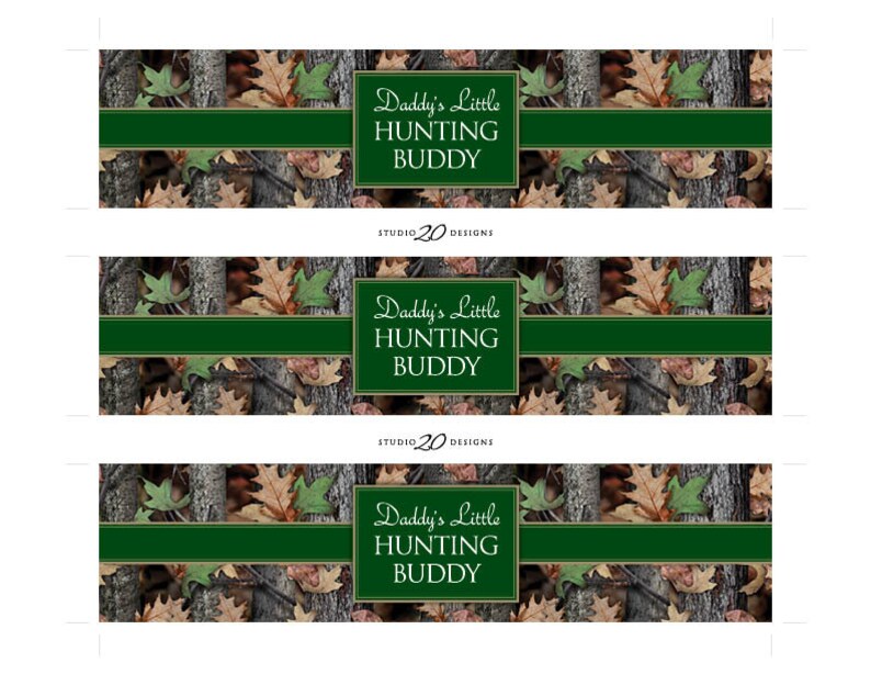 Instant Download Green Camo Bottle Labels Printable Realistic | Etsy