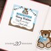 Instant Download Blue Teddy Bear Bookplate for Boy, Blue Teddy Book ...