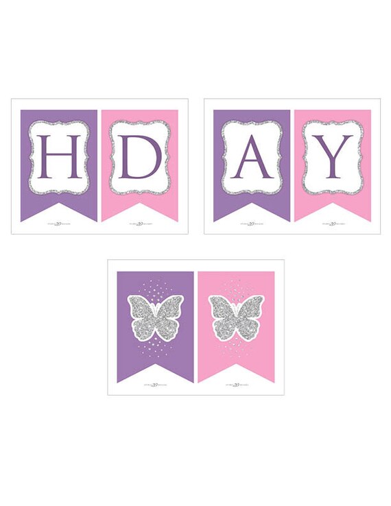 Free Printable Purple Happy Birthday Banner Printable Discounted Prices ...