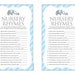 Instant Download Blue Elephant Nursery Rhyme Quiz, Blue Grey Nursery ...