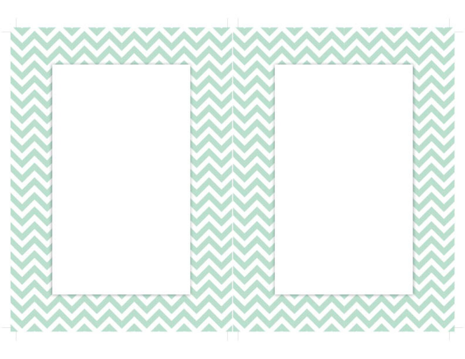 Instant Download Mint Chevron Baby Shower Invitations Editable - Etsy