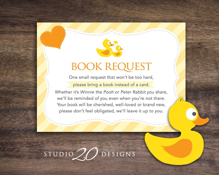 Instant Download Rubber Duck Book Request Yellow Duck Book in - Etsy