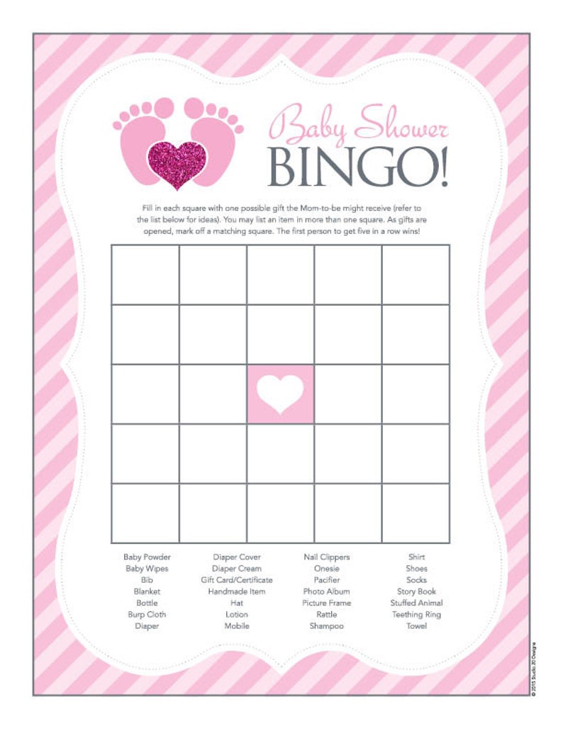 Instant Download Footprint Baby Shower Games Pack Printable | Etsy