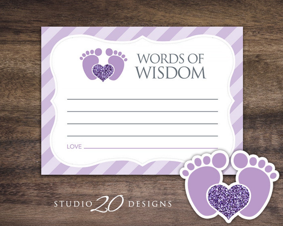 Instant Download Footprint Advice Cards Printable Footprints | Etsy