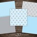 60% OFF! Instant Download Blue Elephant Digital Paper, Printable 12x12 ...