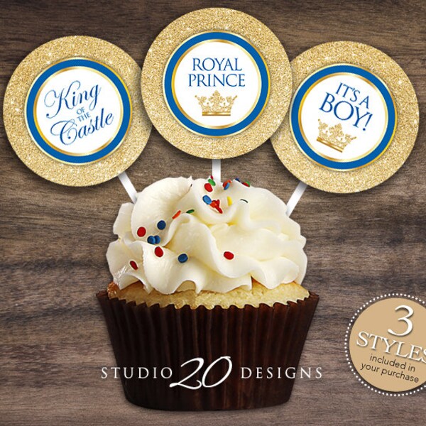 Prince Cupcake Toppers - Etsy