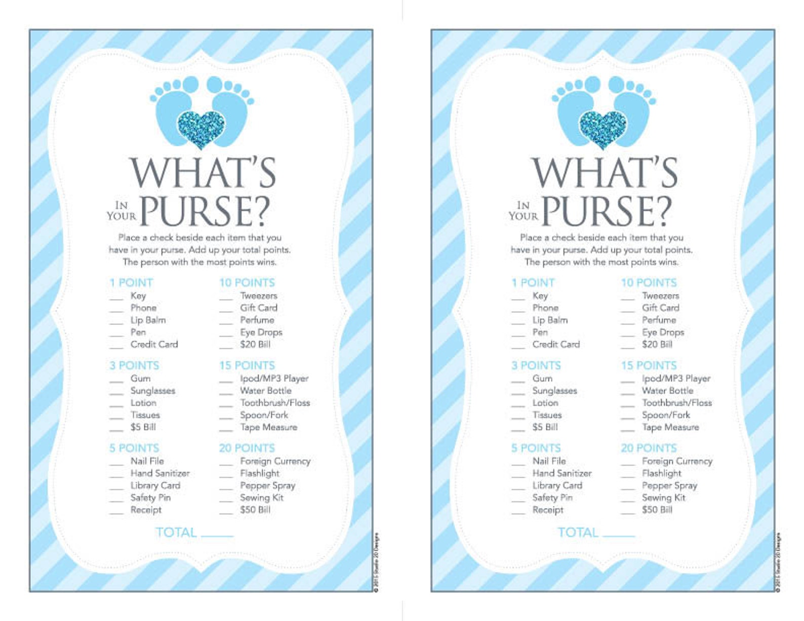 Instant Download Footprint Baby Shower Games Baby Feet - Etsy