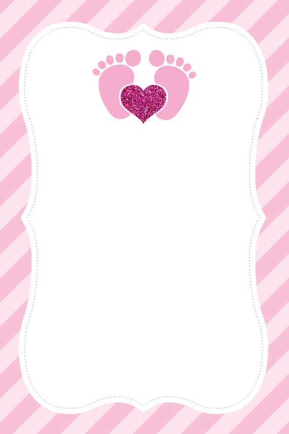 Pink Footprint Border