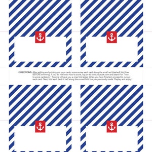 Instant Download Blue Nautical Food Labels, DIY Editable Food Labels ...