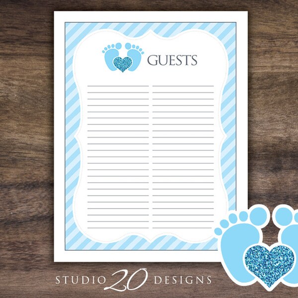 Baby Footprint Sheet - Etsy