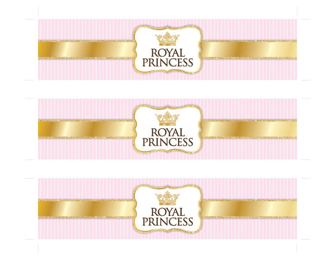 Instant Download Royal Princess Bottle Labels Printable Gold - Etsy