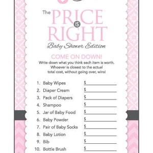 Instant Download Pink Stork Baby Shower Games for Girl Stork - Etsy