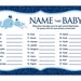 Instant Download Whale Baby Shower Name That Baby Game, Printable ...