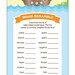 Instant Download Noah's Ark Word Scramble Baby Shower Game, Printable ...