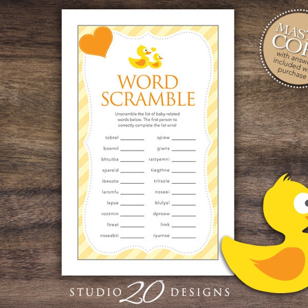 Duck Word - Etsy