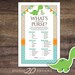 Instant Download Dinosaur What's in Your Purse Baby Shower Game, Teal ...
