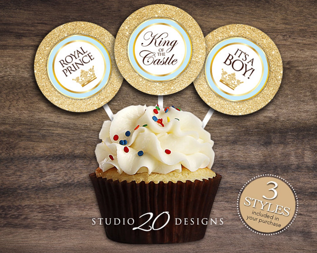 Instant Download Royal Prince Cupcake Toppers Printable - Etsy