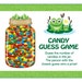 Instant Download Frog Candy Guessing Game, Green Frog Baby Shower Candy ...