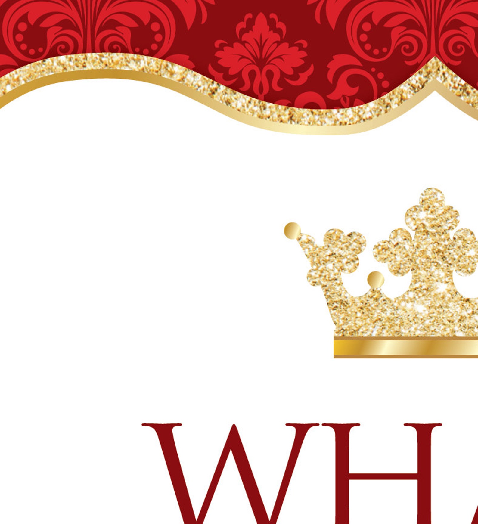 Instant Download Royal Red Prince or Princess What's in - Etsy Canada