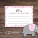 Instant Download Pink Elephant Advice Card, Baby Shower Games for Girl ...