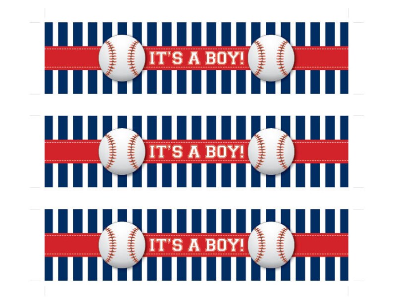 Instant Download Baseball Bottle Labels Printable Baseball - Etsy