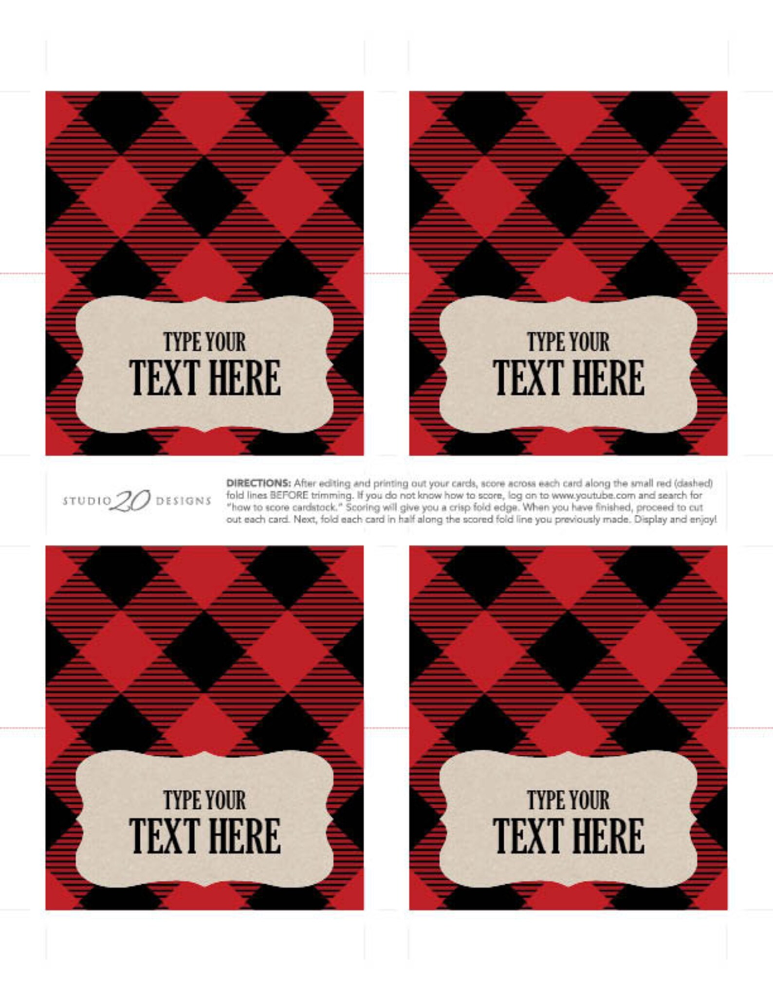 Instant Download Buffalo Print Food Labels DIY Editable Food | Etsy