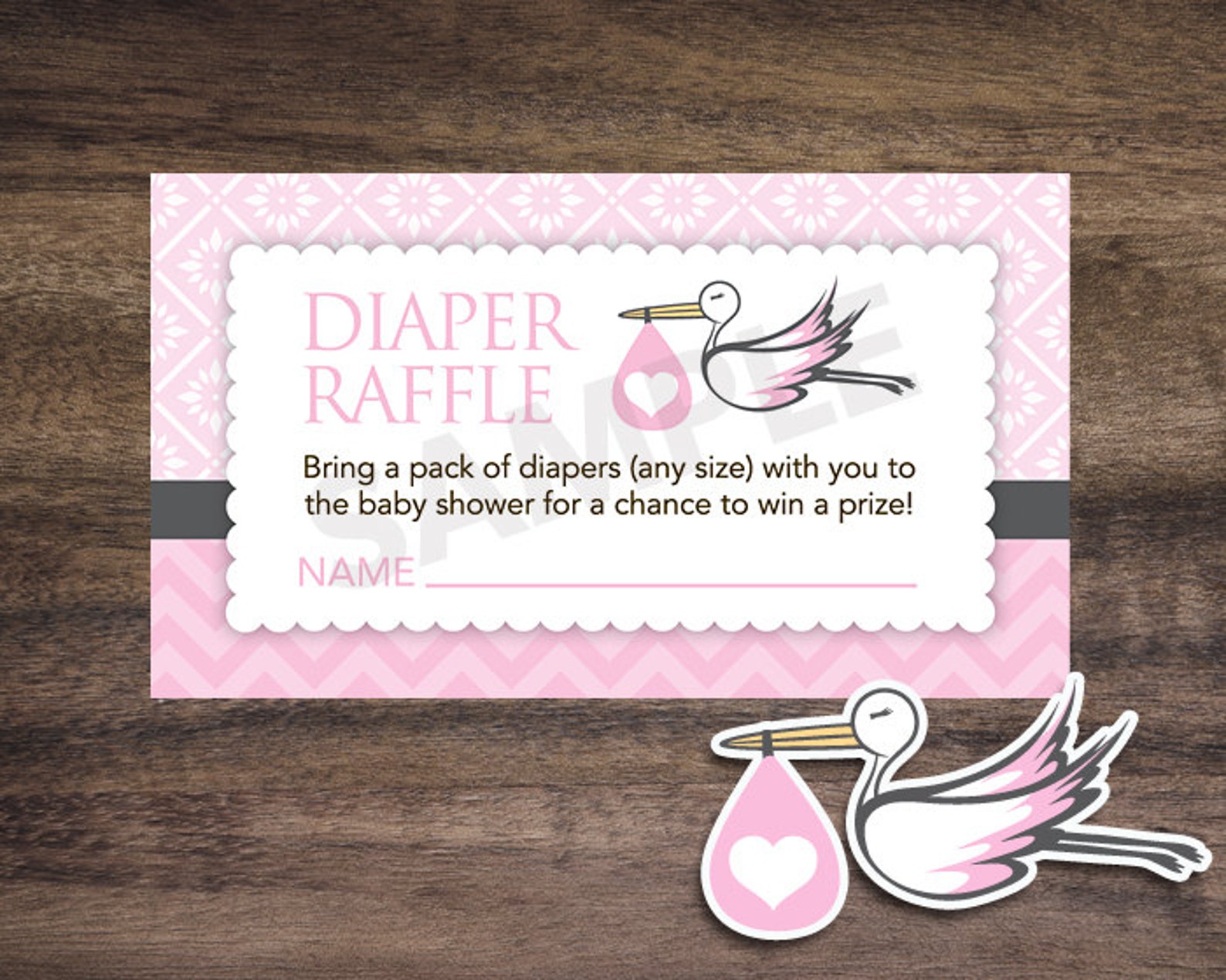 Instant Download Pink Stork Baby Shower Games for Girl Stork - Etsy