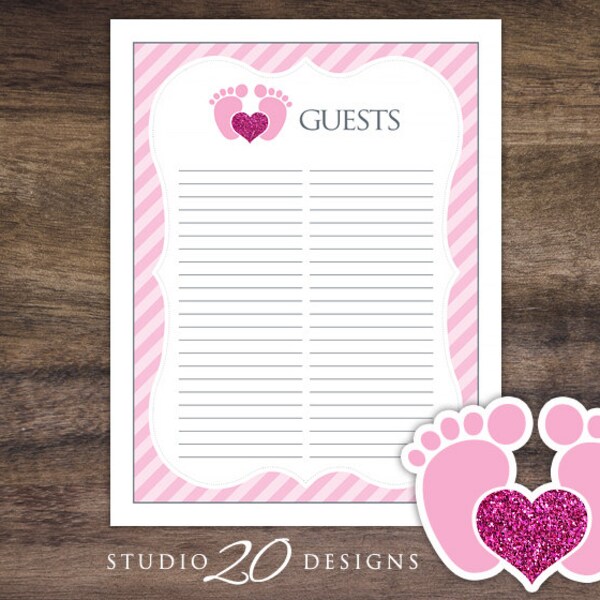 Baby Footprint Sheet - Etsy