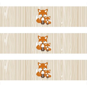 Instant Download Fox Baby Shower Water Bottle Labels - Etsy