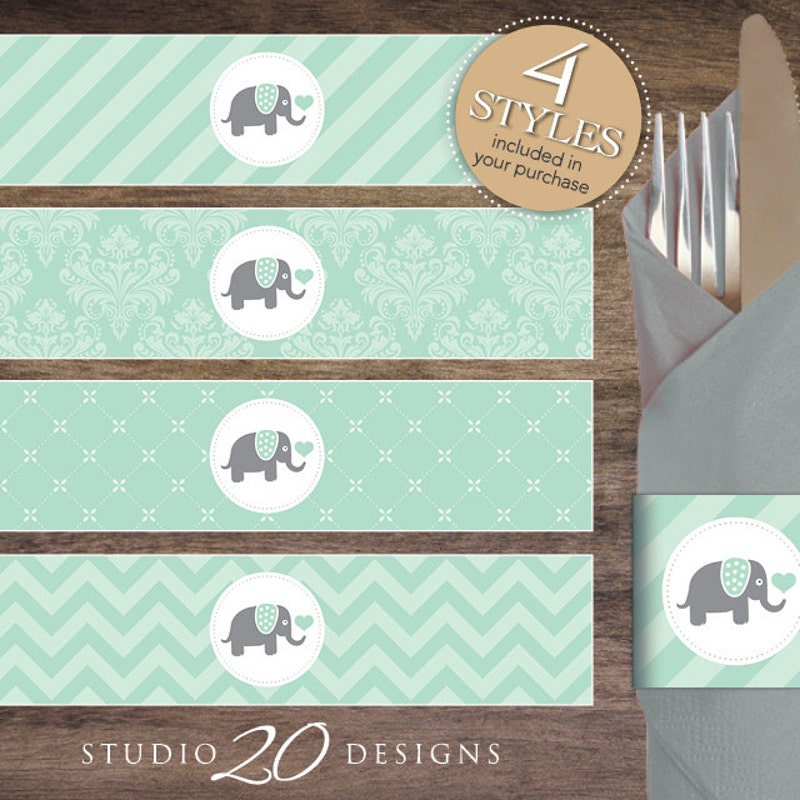 Elephant Napkins - Etsy