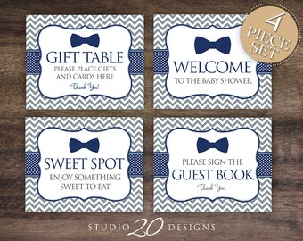Blue Bow Welcome Sign - Etsy