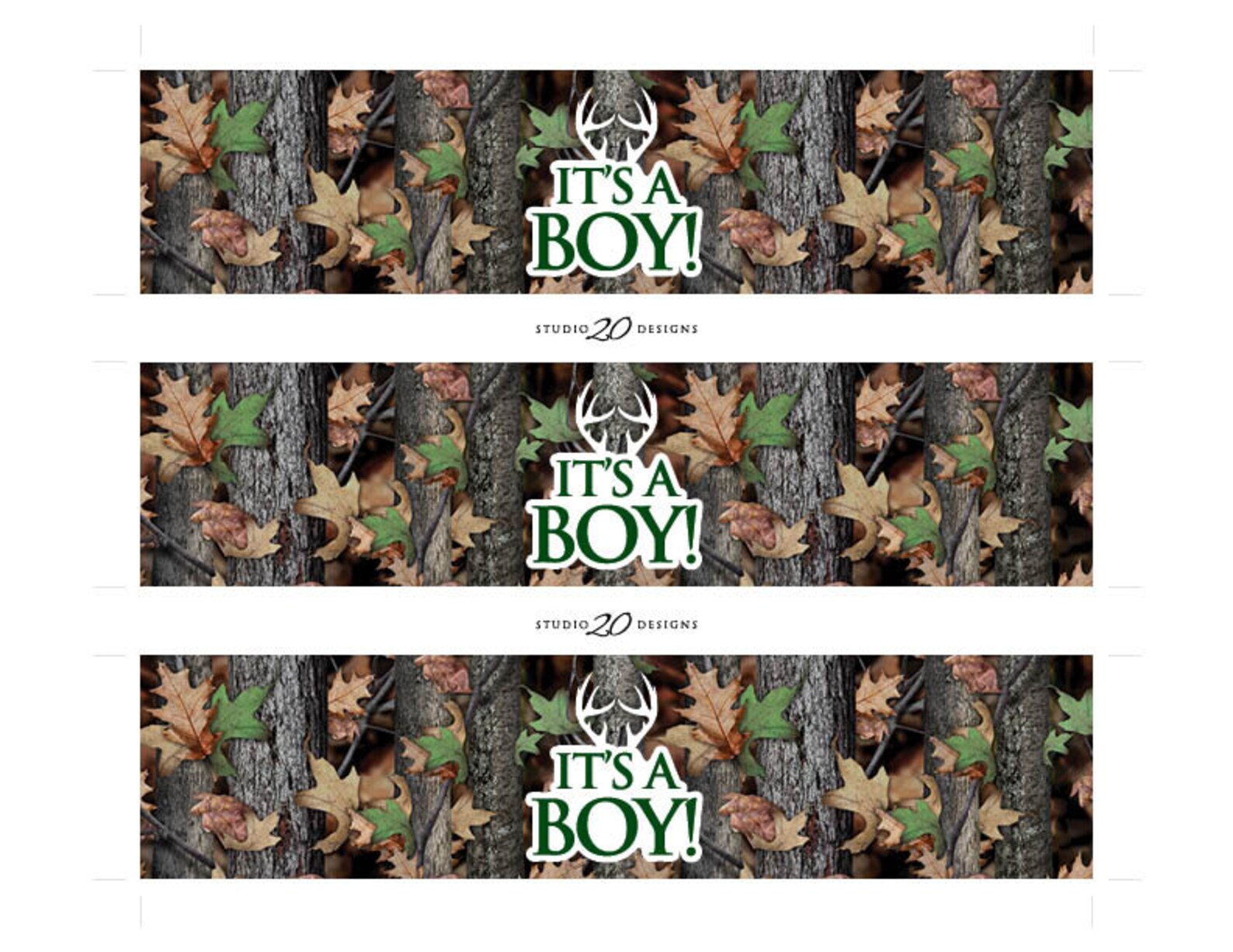 Instant Download Green Camo Bottle Labels Printable Realistic | Etsy