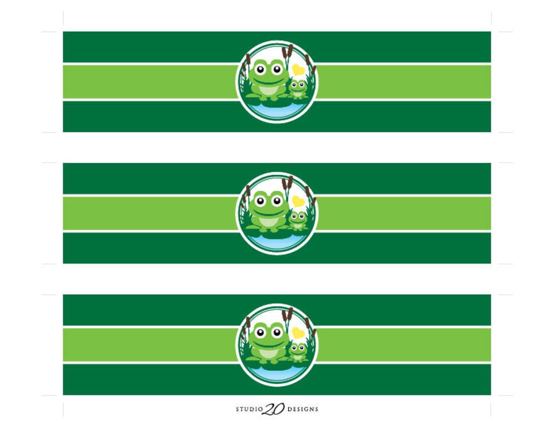 Instant Download Frog Baby Shower Water Bottle Labels - Etsy