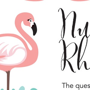Instant Download Flamingo Nursery Rhyme Quiz, Printable Pink Flamingo ...