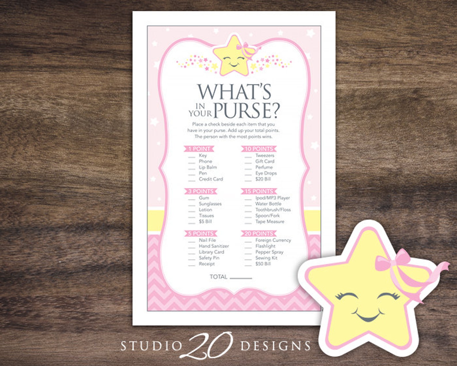 Instant Download Star Baby Shower Games Girl Twinkle Little | Etsy