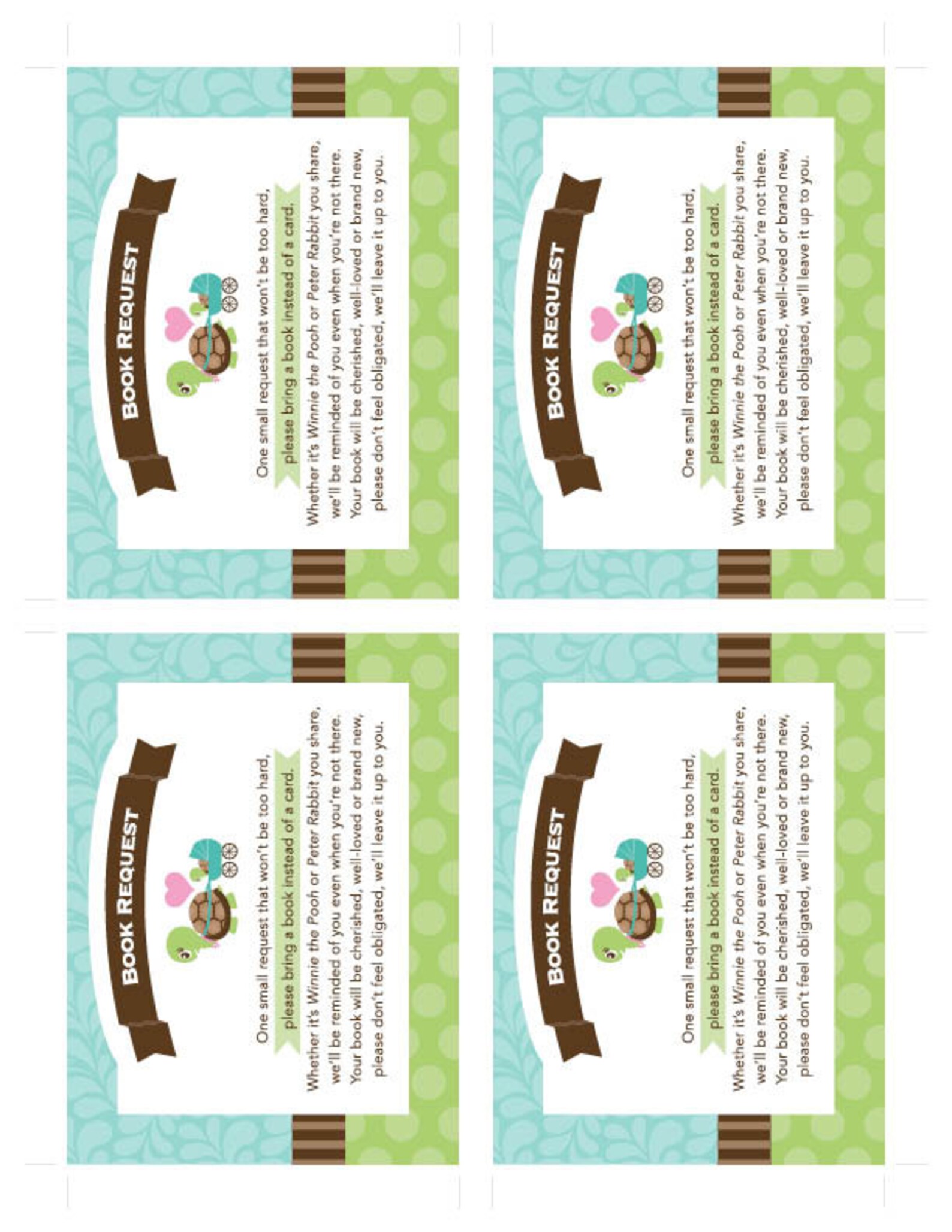 Instant Download Turtle Book Request Green Turtle Book in | Etsy