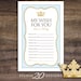 Instant Download Blue Prince Wishes for Baby Boy Royal Prince - Etsy