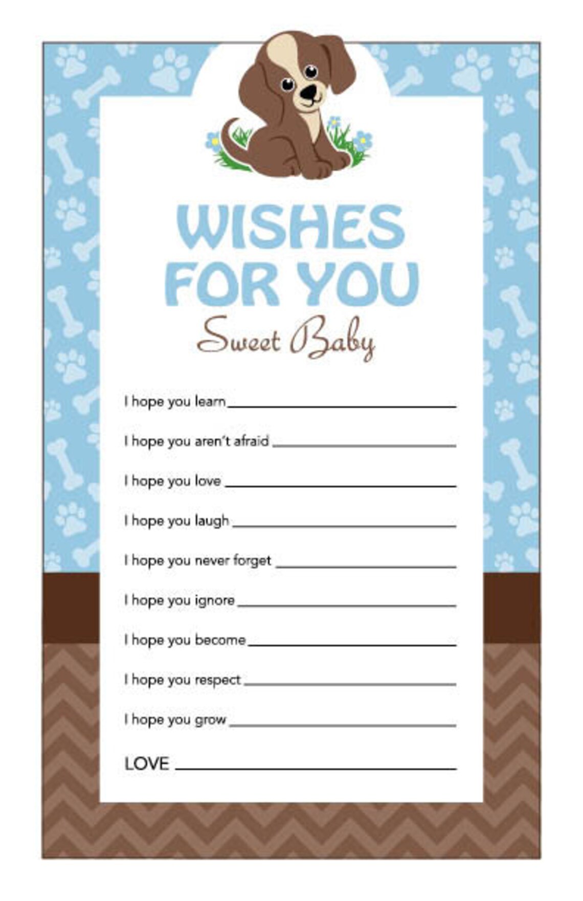 Instant Download Puppy Baby Shower Games Pack Puppy Bingo | Etsy