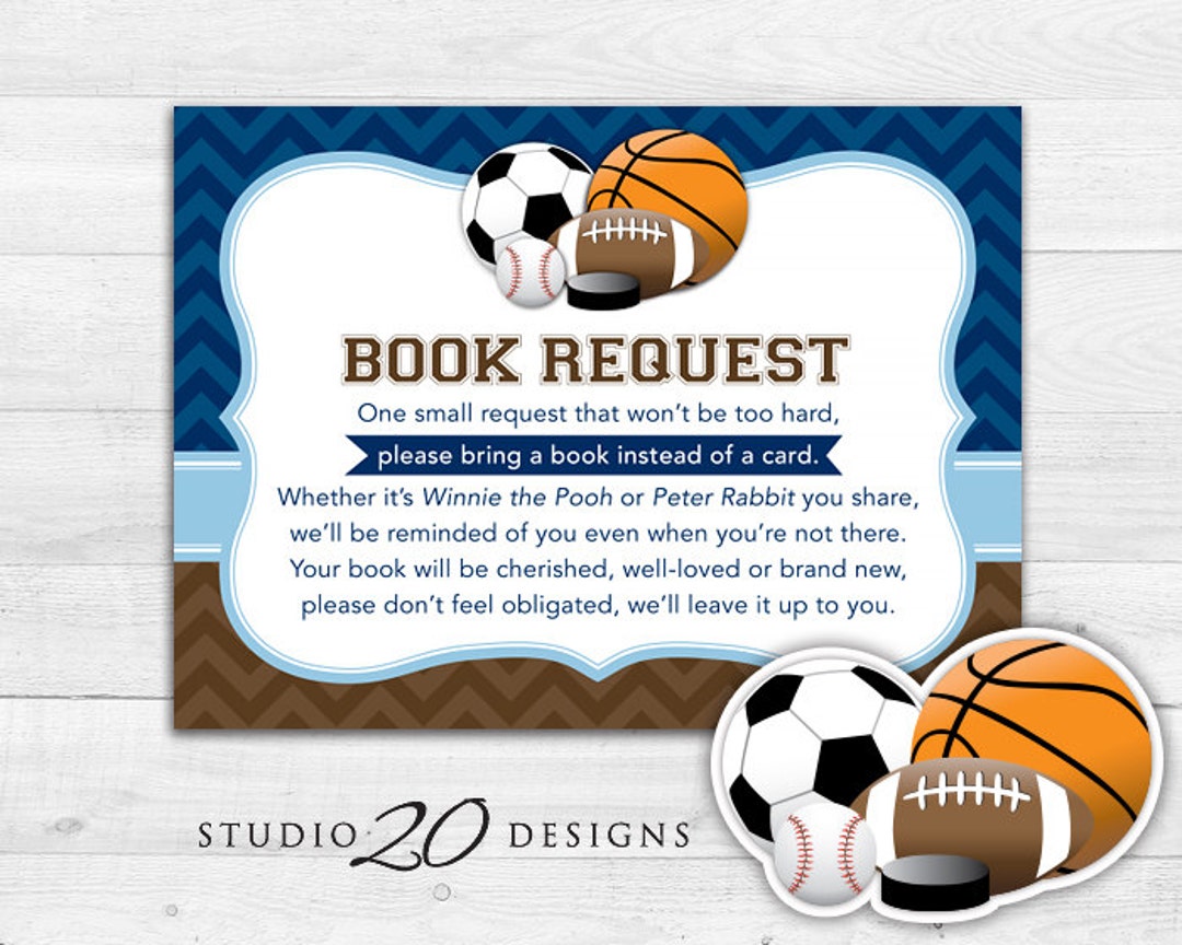 Instant Download Sports Book Request, Chevron Baseball Football Soccer ...