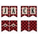 Instant Download Buffalo Plaid Birthday Banner Black Red - Etsy