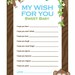 Instant Download Monkey Wishes for Baby Shower Games, Printable Jungle ...