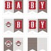 Instant Download Sock Monkey Baby Shower Banner, Printable Red Sock ...