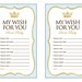 Instant Download Blue Prince Wishes for Baby Boy Royal Prince - Etsy